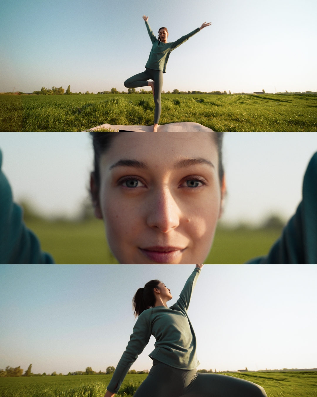Screen grabs from the “Decathlon Training +” project. Color graded by ...