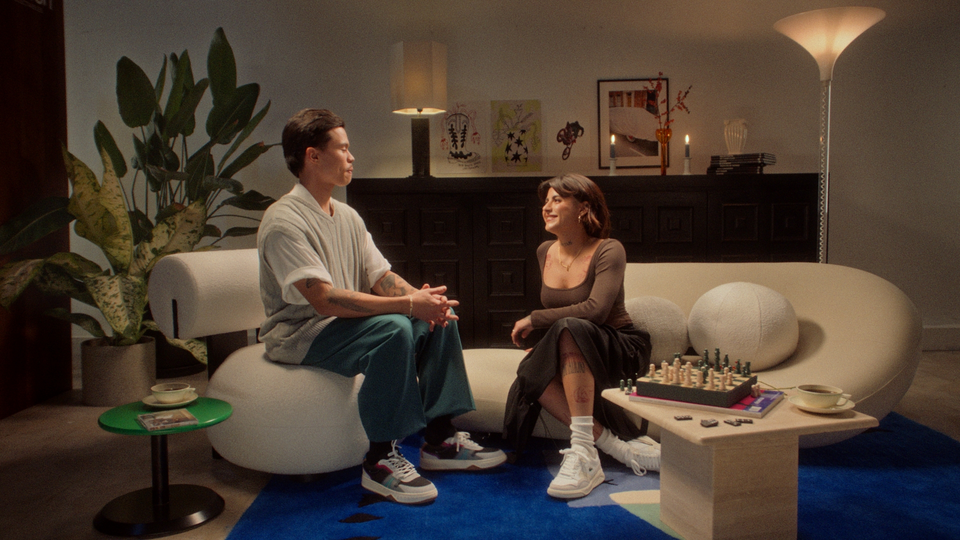 Screen grabs from the “SIDESTEP – The Art of Giving” video. Color ...