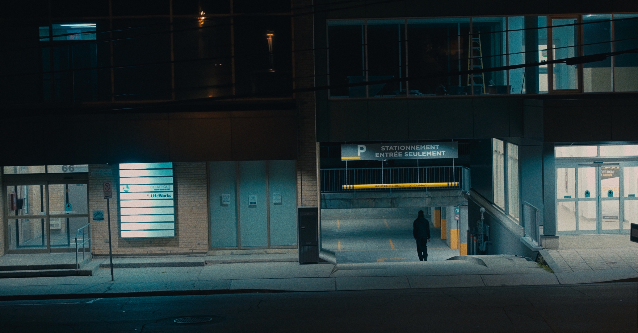 Screen grabs from the “Toujours un peu plus triste” documentary. Color ...