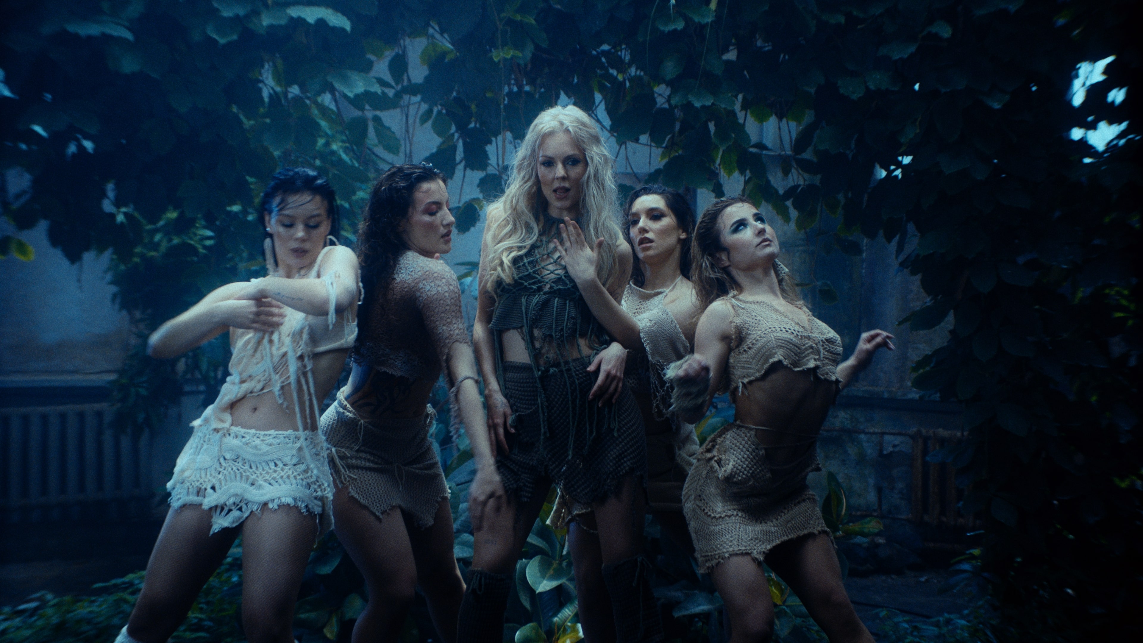 Screen grabs from the “Dai Meni” music video by POLOSKOVA. Color graded ...